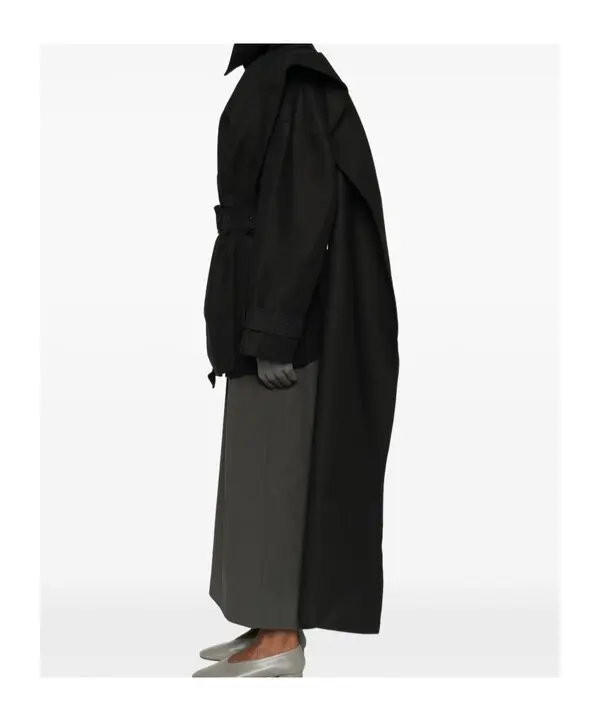 ENTIRE STUDIOS Scarf-detail Cape Coat