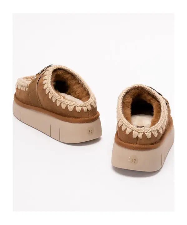 Mou Sheepskin Clog Sandals
