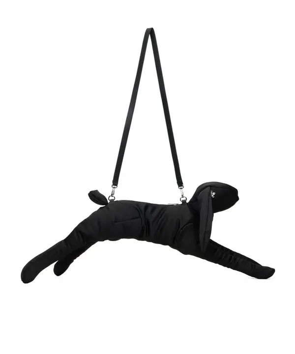 Simone Rocha Satin Hare Embellished Crossbody Bag - Black