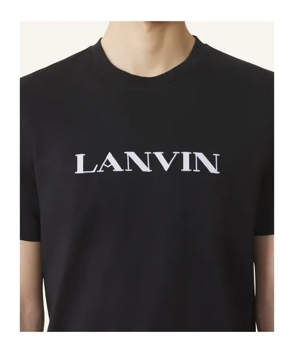 LANVIN Embroidered T-shirt - Black