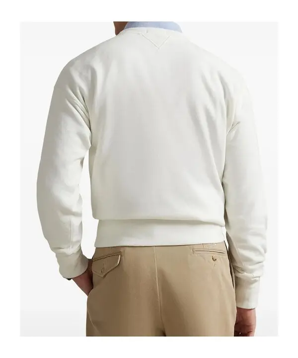 Polo Ralph Lauren Graphic Print Crewneck Sweatshirt - White