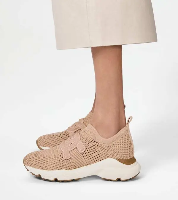 TOD'S Kate Slip-on Sneakers With Graphic Pattern - Nude