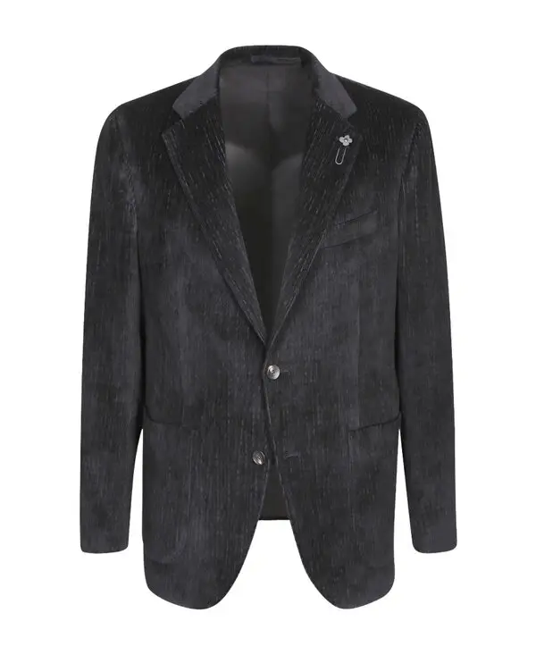 LARDINI Brooch-detail Single-breasted Jacket
