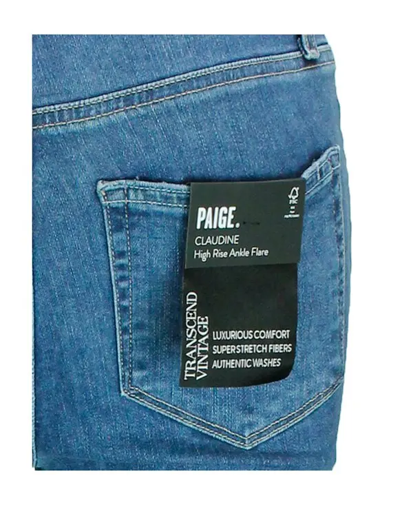 Paige High-rise Ankle Flare Jeans - Blue