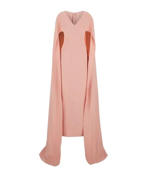 Solace London Draped V-neck Dress