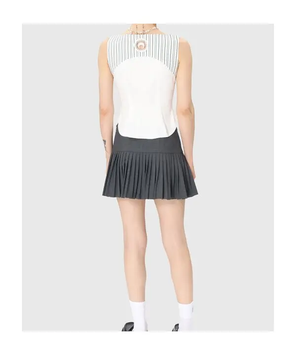 MARINE SERRE Flared Mini Skirt