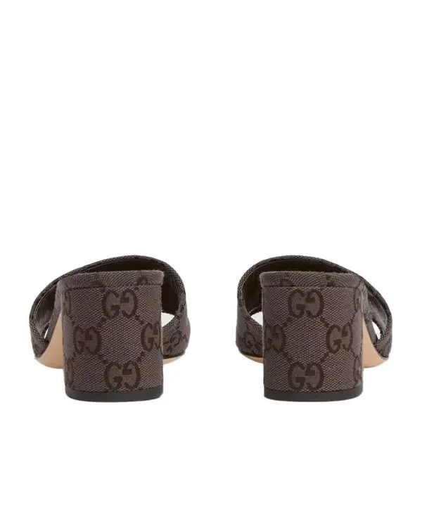 Gucci Horsebit Slide Sandals - Brown