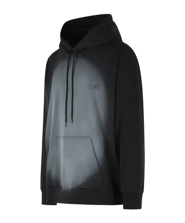 MAISON MARGIELA Long-sleeved Drawstring Hoodie - Black