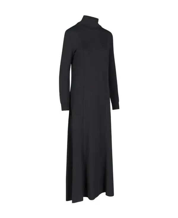 Khaite Turtleneck Long Sleeve Maxi Dress