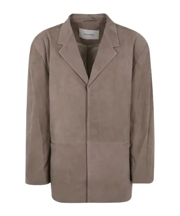 ENTIRE STUDIOS Single-breasted Leather Jacket