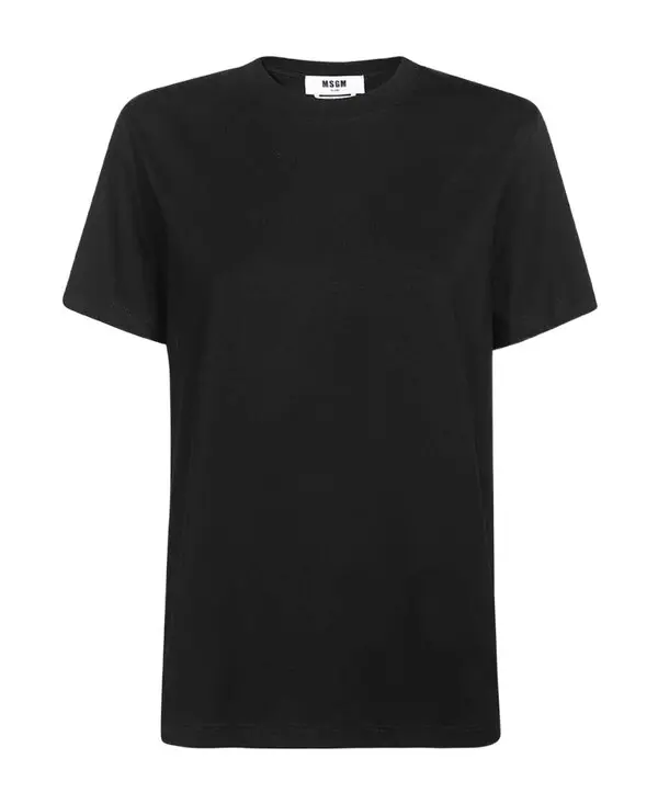MSGM Back Logo Printed Crewneck T-shirt