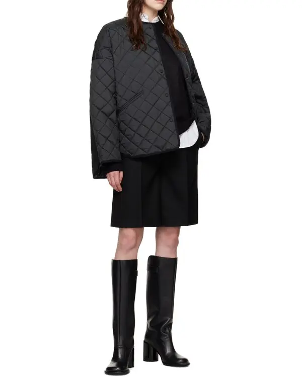 TOTEME Crewneck Knitted Jumper With Embroidered Detail And Side Slits