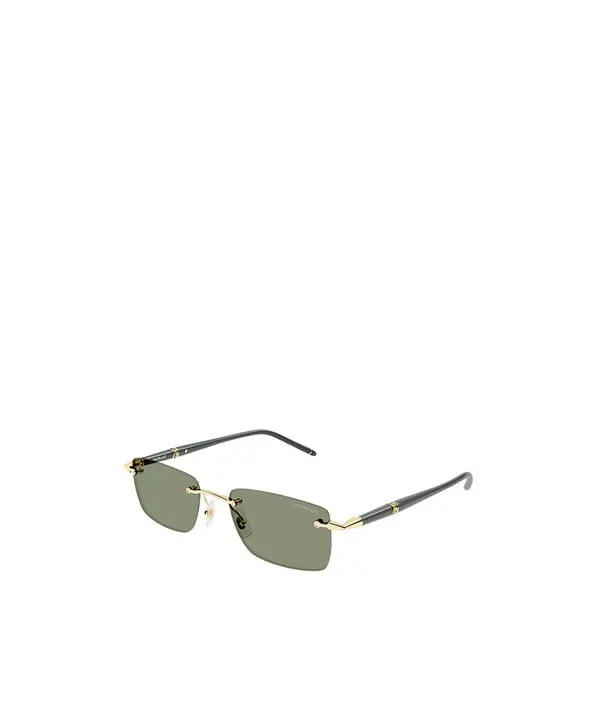 Montblanc Rimless Rectangular Sunglasses
