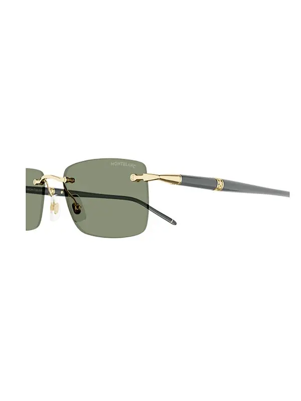 Montblanc Rimless Rectangular Sunglasses