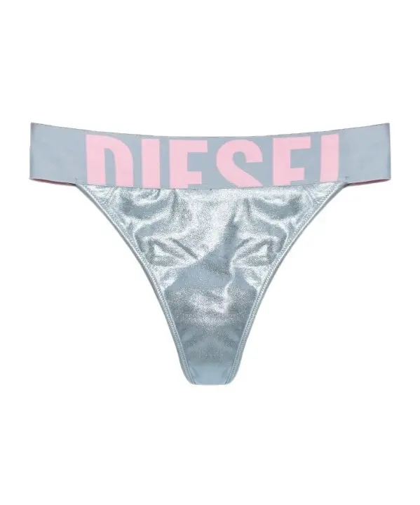 DIESEL® Lolita-d-pop" Metallic Bikini Bottom - Light Blue