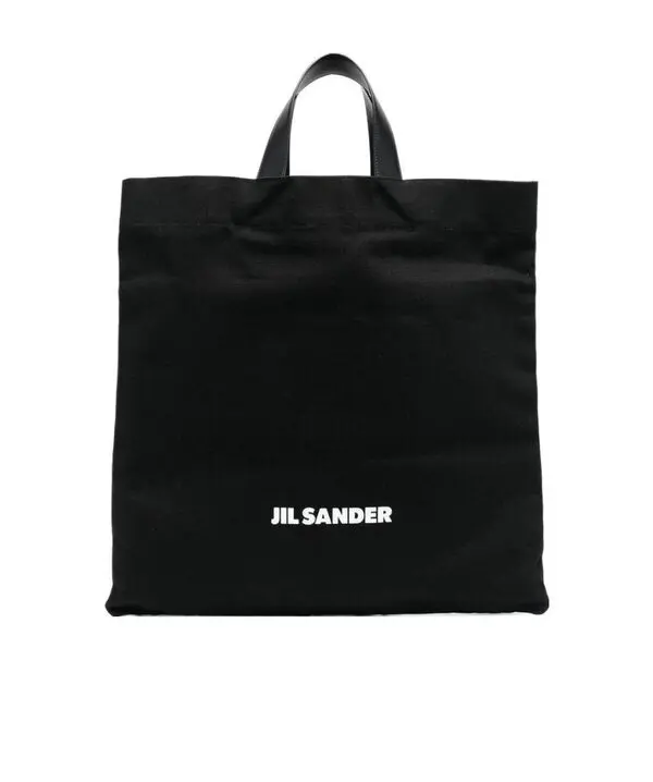 JIL SANDER Logo Printed Top Handle Bag