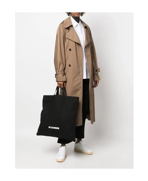 JIL SANDER Logo Printed Top Handle Bag