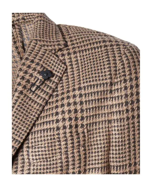 LARDINI Single-breasted Checked Blazer - Multicolor