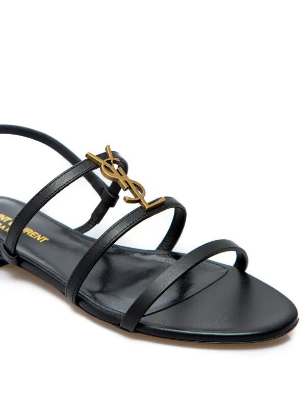 Saint Laurent Cassandra Flat Sandals