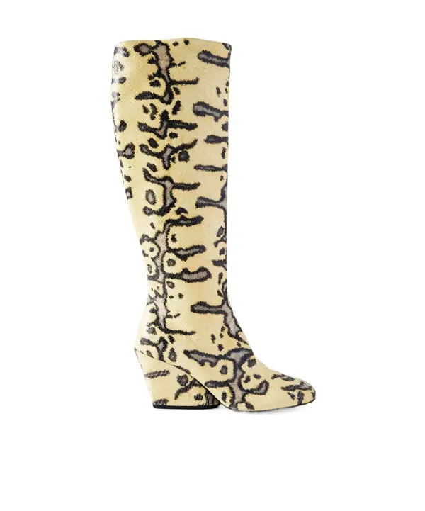 Proenza Schouler Knee-high Snakeskin Boots - Nude