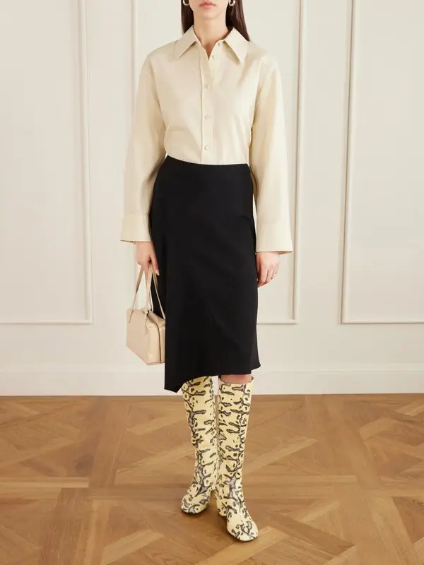 Proenza Schouler Knee-high Snakeskin Boots - Nude