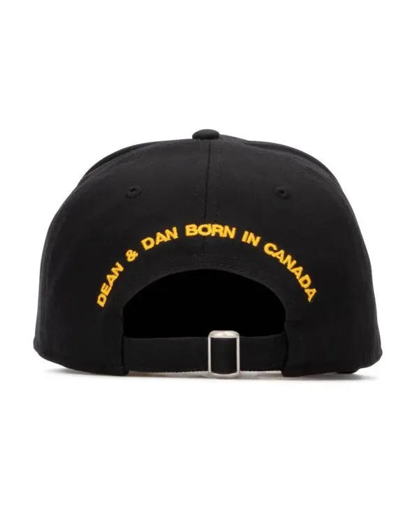 Dsquared2 Distressed Flag Patch Baseball Cap - Brown