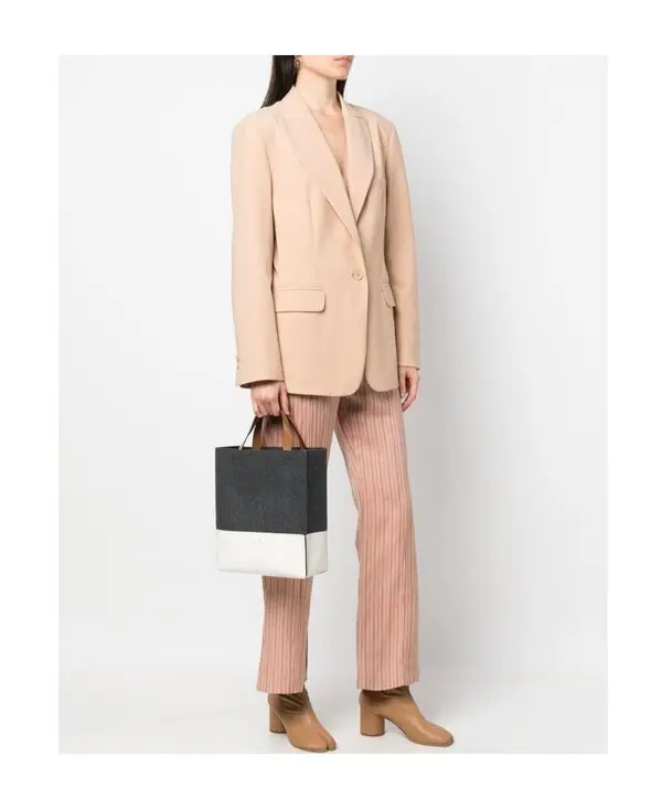 Marni Museo Felt Tote Bag - Black
