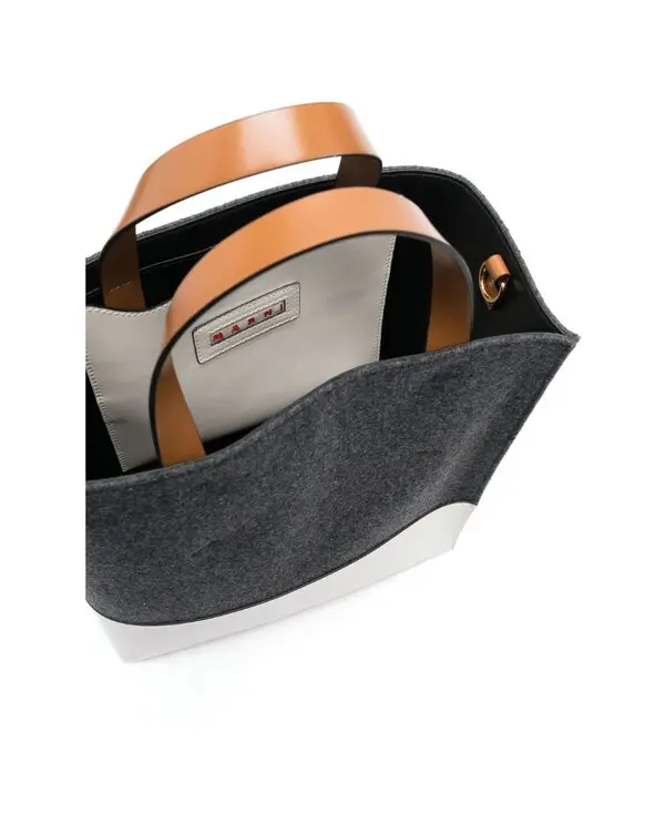Marni Museo Felt Tote Bag - Black