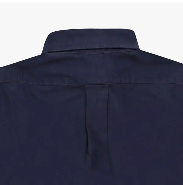 Polo Ralph Lauren Polo Pony Embroidered Curved Hem Shirt - Blue