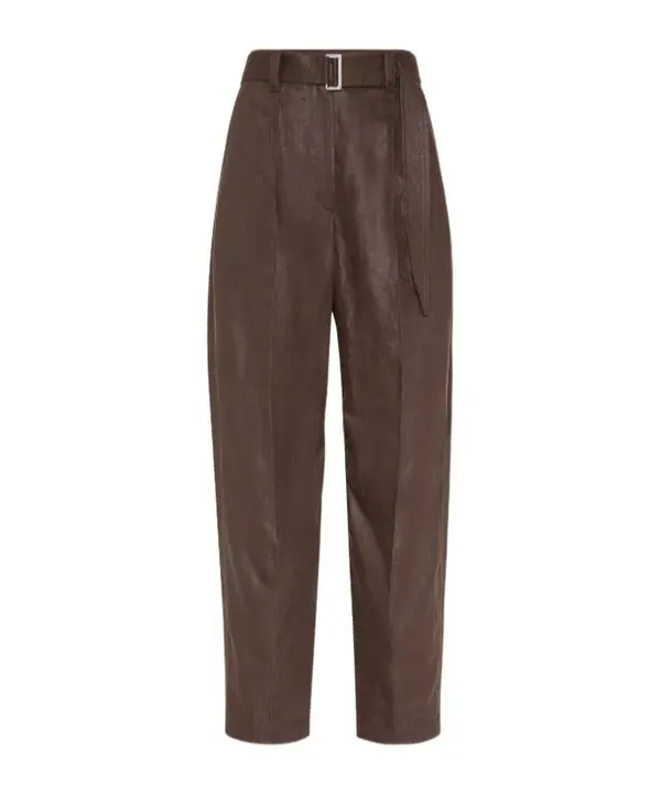 Brunello Cucinelli Belted Straight-leg Trousers