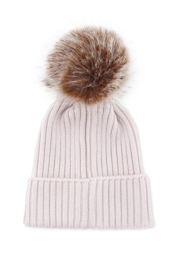 Moncler Ribbed Beanie With Pom-pom