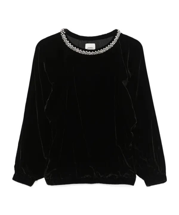 Isabel Marant Étoile Bertina Blouse With Crystal Embellishment