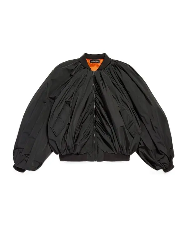 Balenciaga Draped Bomber Jacket