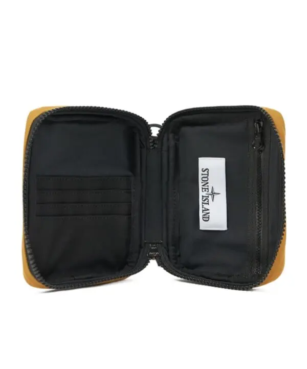 Stone Island Wrist Wallet In Double Coated Cotton Ripstop