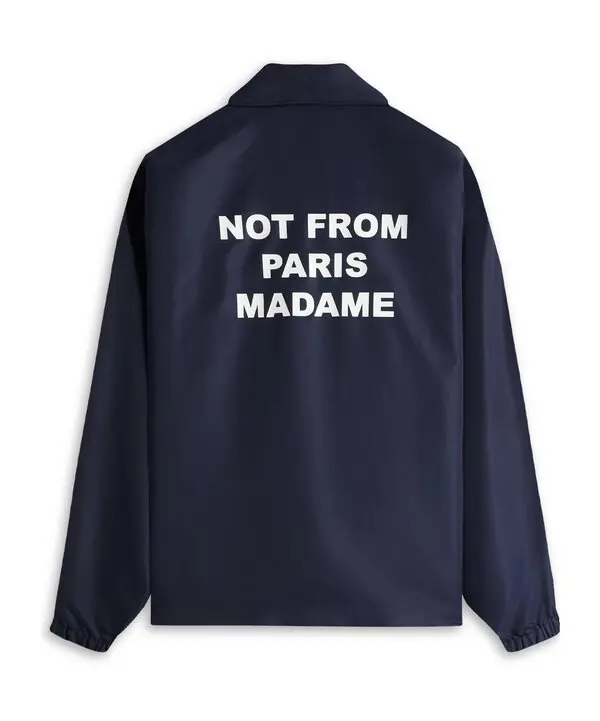 Drole De Monsieur Drôle De La Vest Slogan Lightweight Button-up Jacket