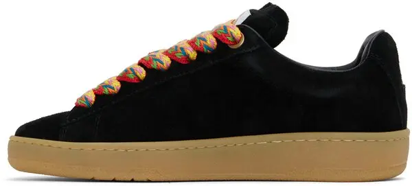 LANVIN Lite Curb Suede Sneakers