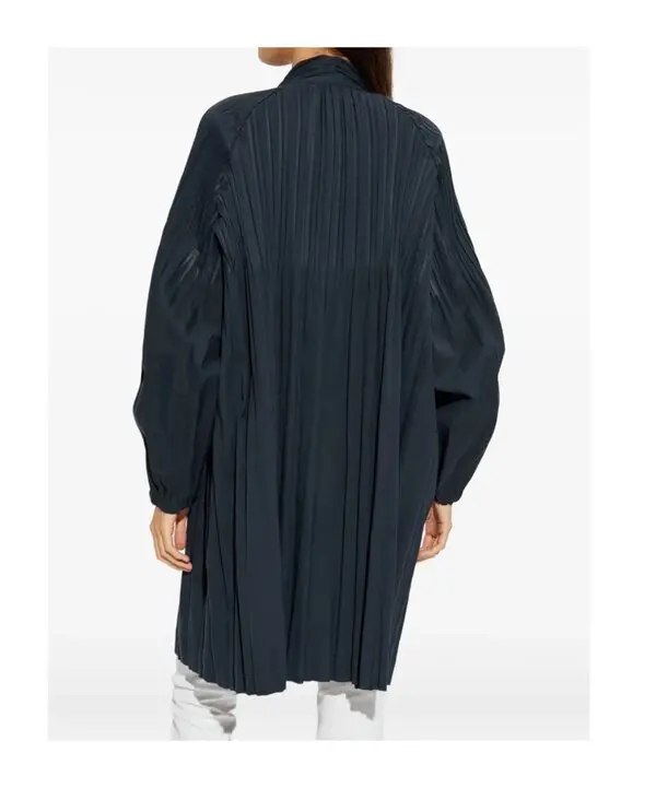 PLEATS PLEASE BY ISSEY MIYAKE Pleated A-line Coat