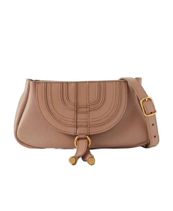 Chloé Marcie Small Shoulder Bag - Brown