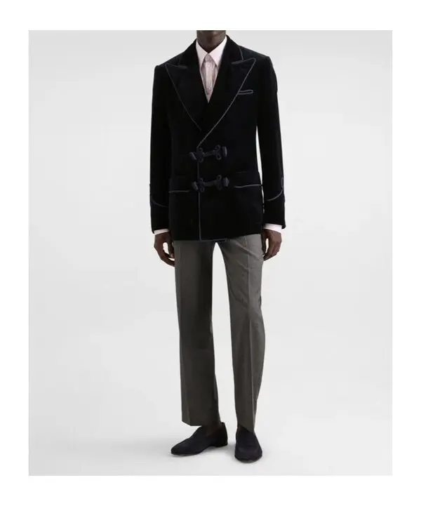 Dolce & Gabbana Double-breasted Sicilia Jacket With Trim Detail