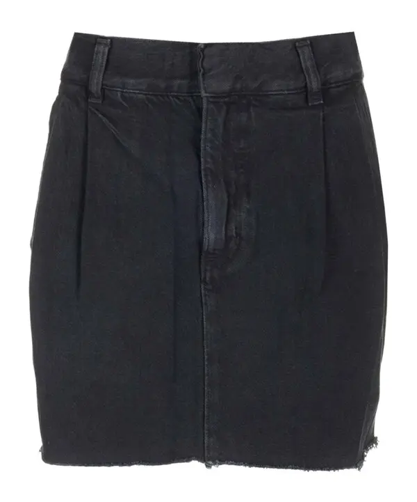 AGOLDE Belt-loop Denim Skirt - Black