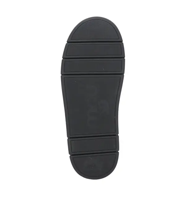 Mou Open-toe Slip-on Muller Shoes With Embellished Logo Detail