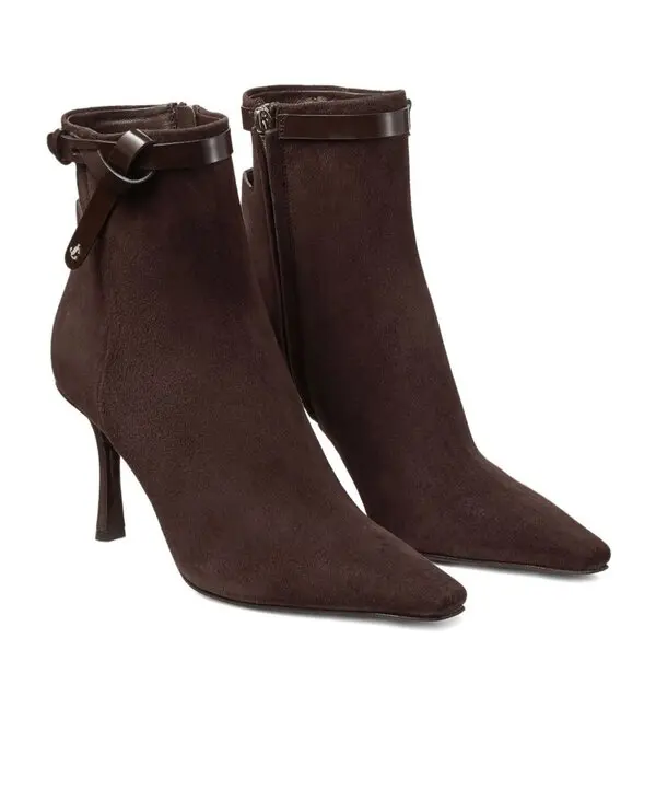 JIMMY CHOO Camie 85 Ankle Boots - Black