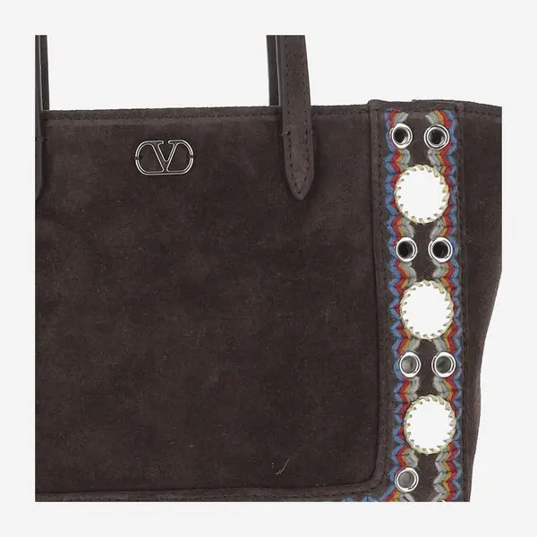 Valentino Garavani Vlogo Signature Small Shoulder Bag - Brown