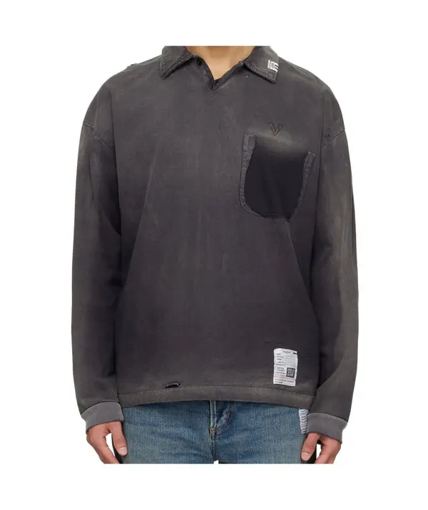 Mihara Yasuhiro Sun Faded Like Top - Black