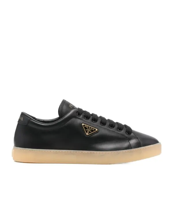 Prada Enamel Triangle Logo Sneakers