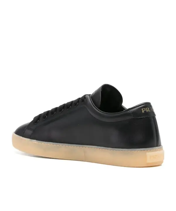 Prada Enamel Triangle Logo Sneakers