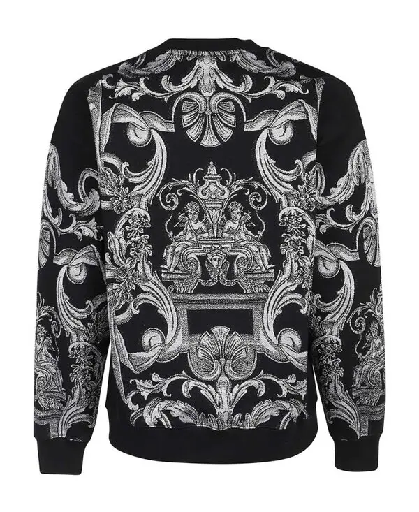 Versace Baroque Pattern Crewneck Sweatshirt