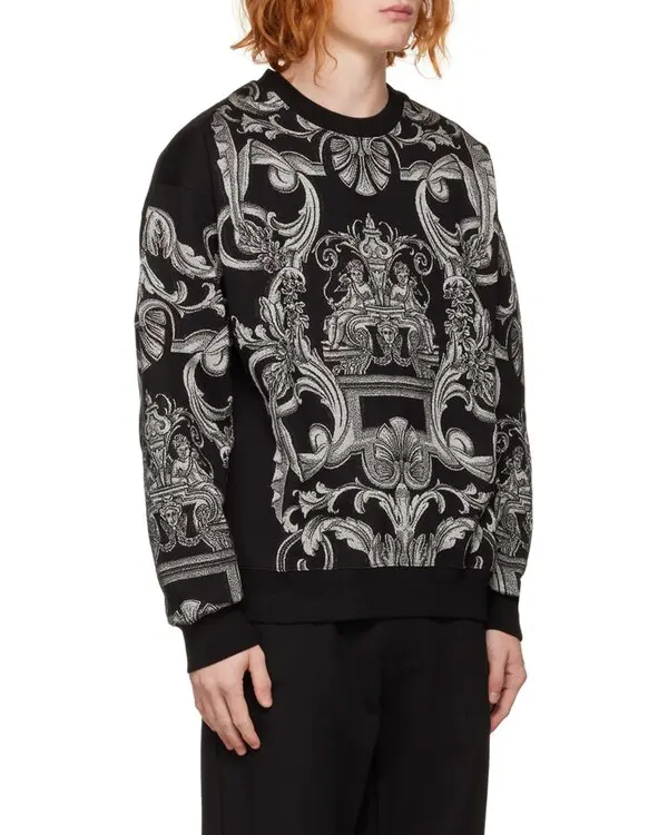 Versace Baroque Pattern Crewneck Sweatshirt