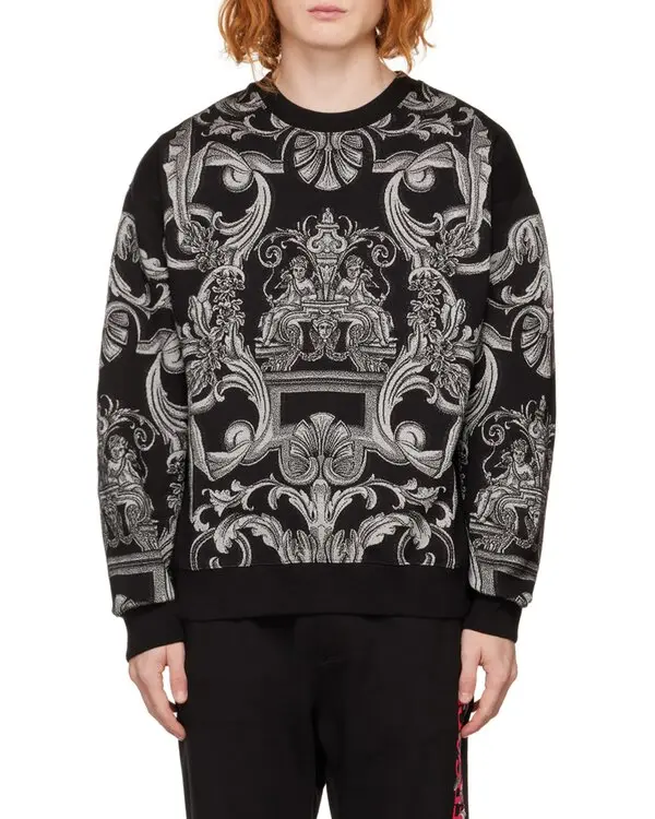 Versace Baroque Pattern Crewneck Sweatshirt