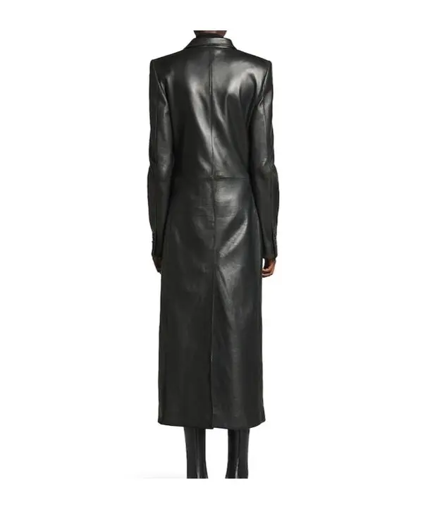 Balenciaga Mid-length Leather Coat